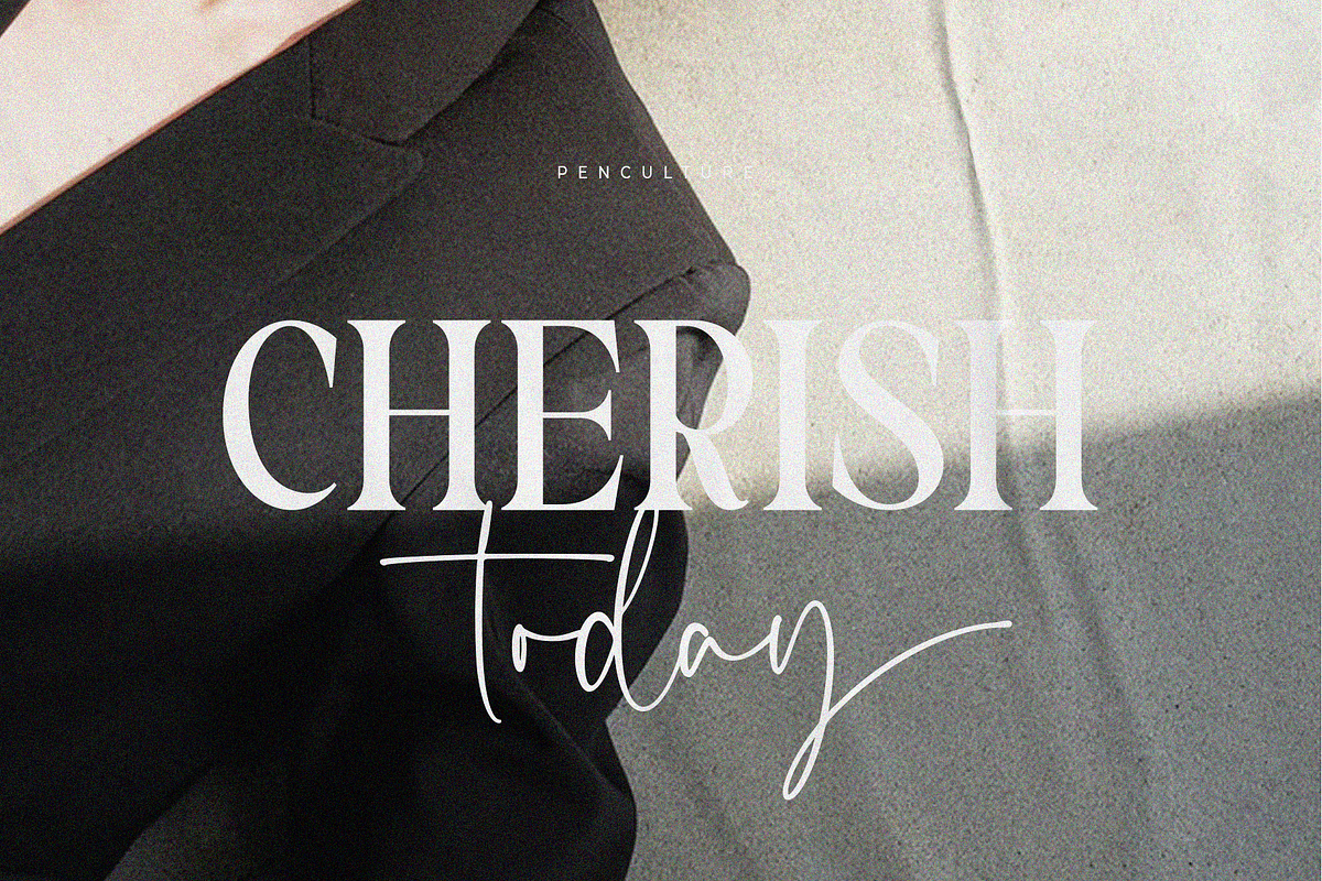 Cherish Today Font Duo, a Serif Font by Pen Culture
