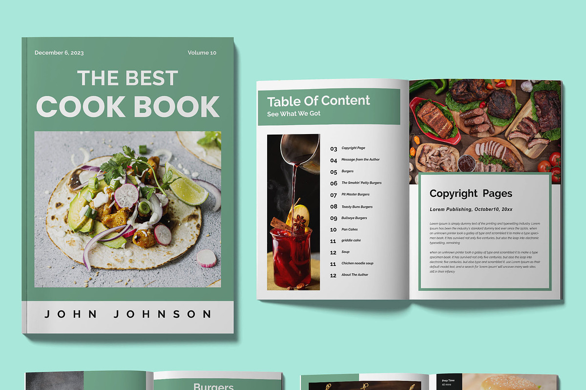Cook Book Layout | Creative Market