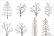 Illustration of trees, an Illustration by rawpixel