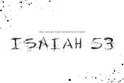 Isaiah 53 Ink Splatter Typeface, a Font by Thomas Ramey Designs