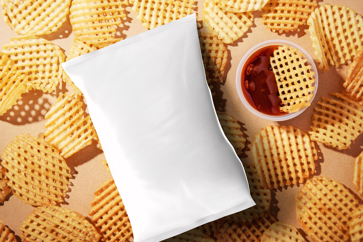 Chips Bag Mockup, a Packaging Mockup by Lemockup