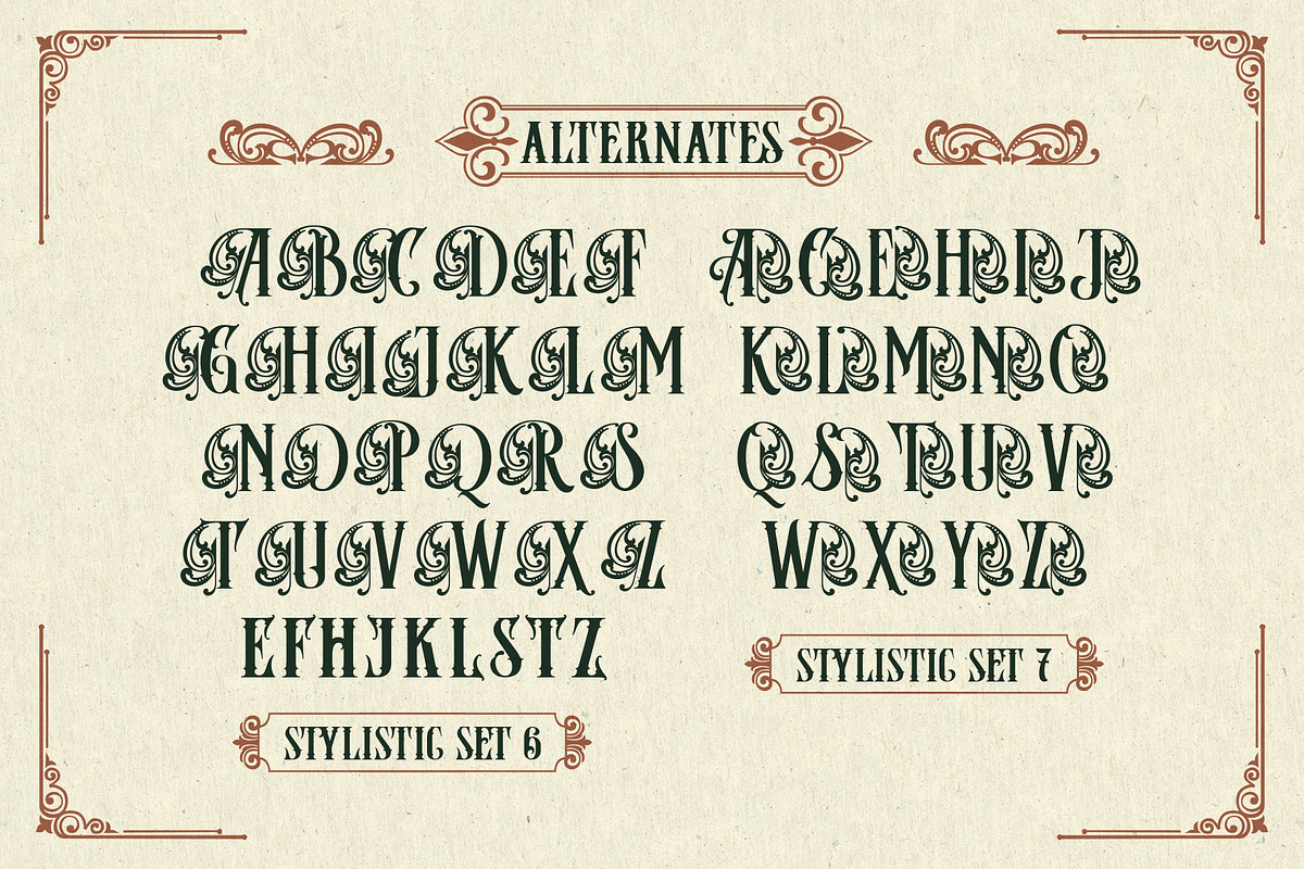 Jamesoon Victorian Typeface, a Serif Font by alit design