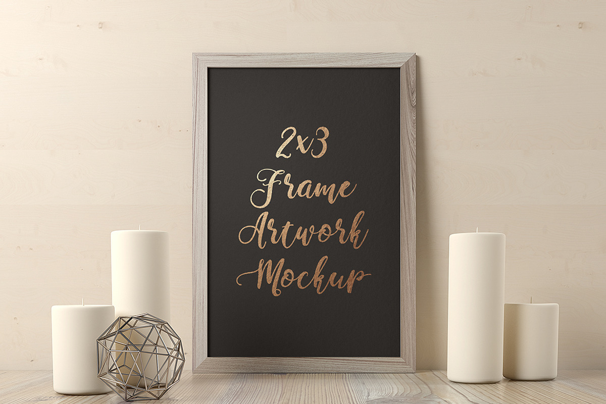 2x3 Frame Artwork Mockup, a Print Template by professorinc
