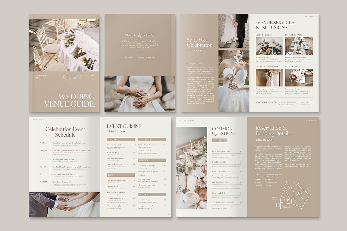 Wedding Venue Template, a Brochure Template by BrandPacks
