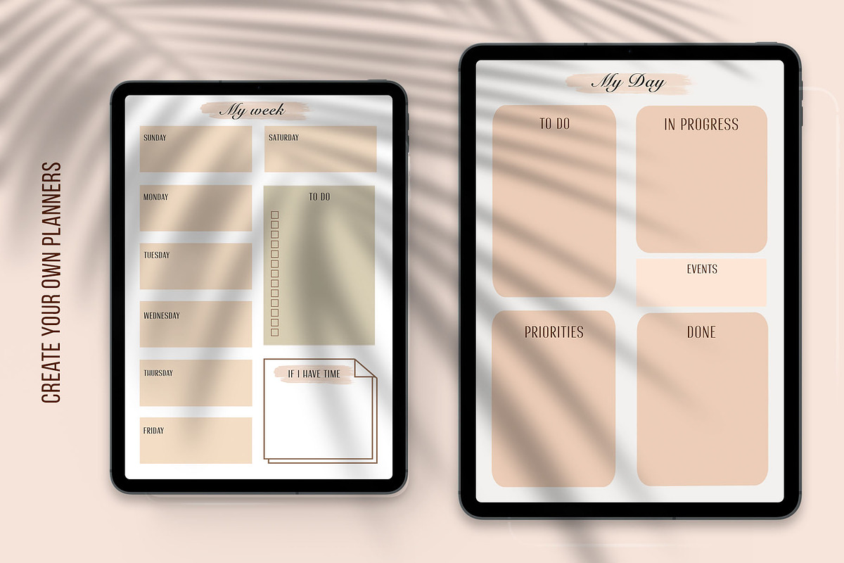 Procreate calendar and planner creator