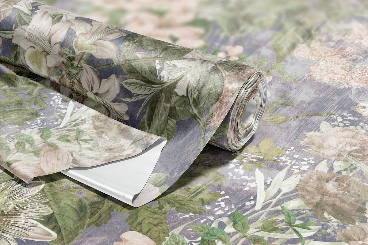 Subtle Floral Wallpaper, a Pattern Graphic by MalyskaStudio