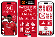 Man United Theme Pack | Home Kit, an Icon by IconsEngineer