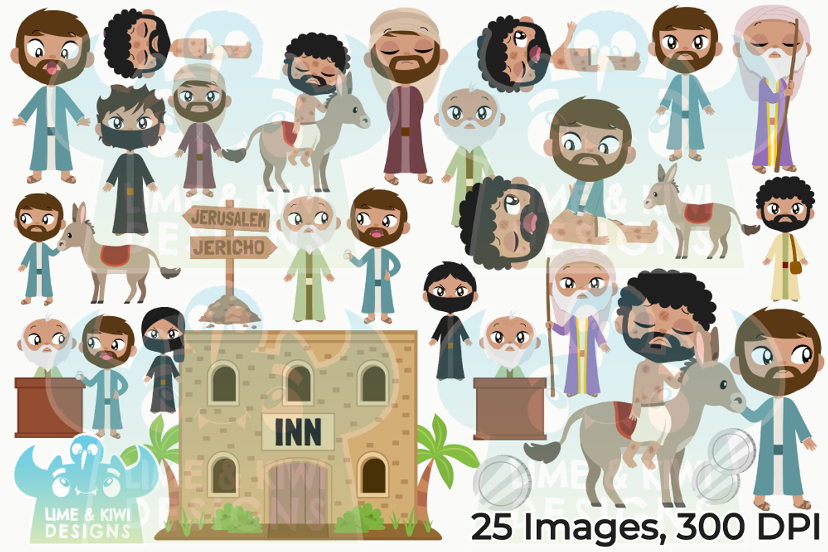 The Good Samaritan Clipart, a Decorative Illustration by Lime & Kiwi ...