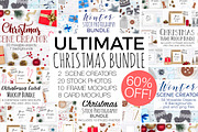 Ultimate Christmas Branding Bundle, a Product Mockup by Pixomize