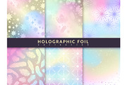 Holographic foil patterns. Trend | Decorative Illustrations ~ Creative ...
