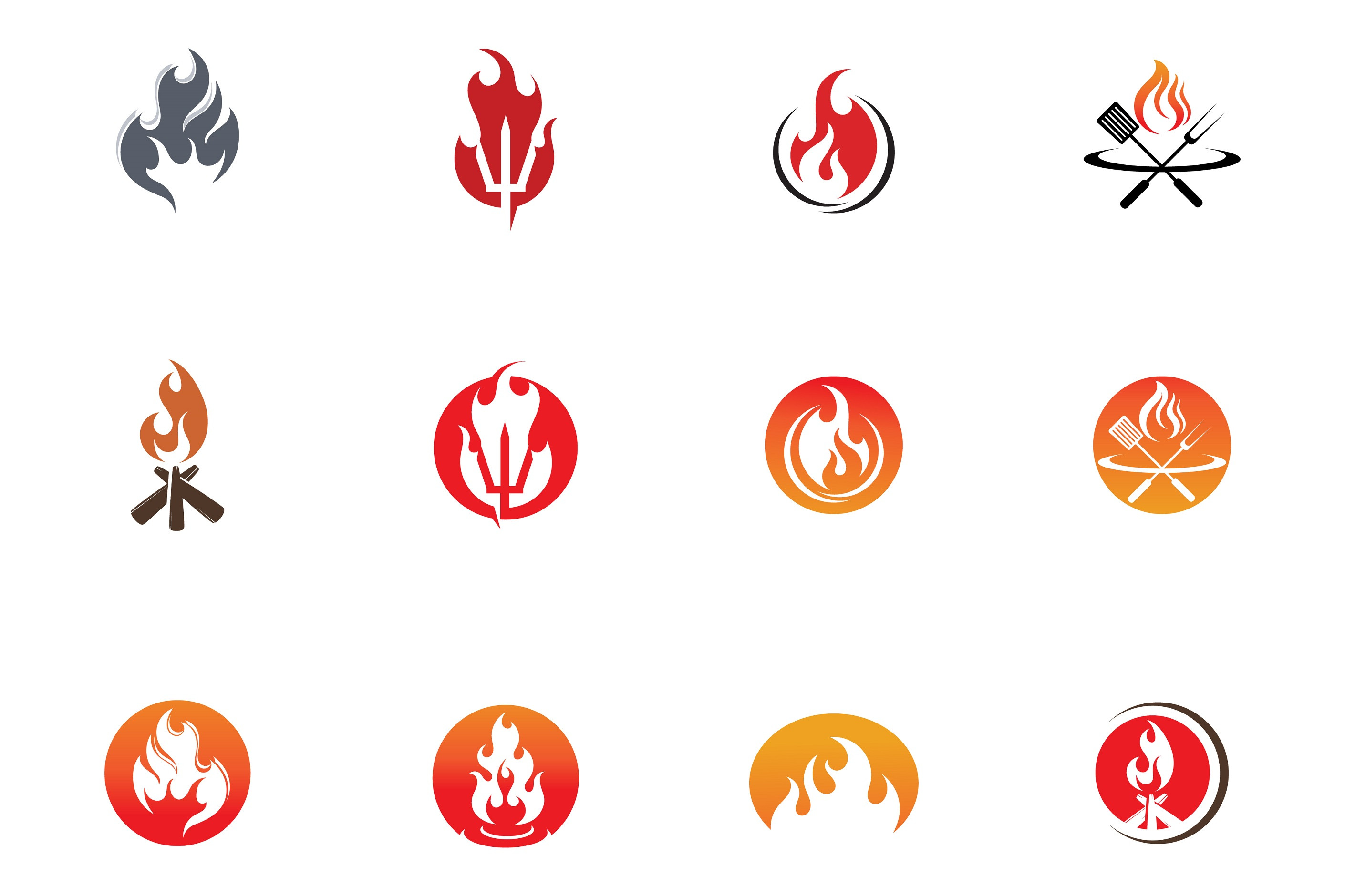 Fire flame burning logo template, a Branding & Logo Template by ...