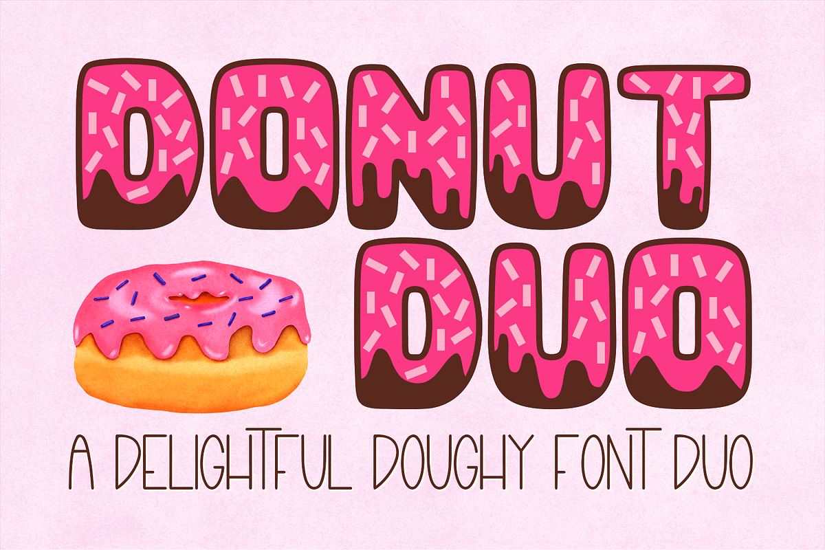 Donut Duo - a delightful font duo