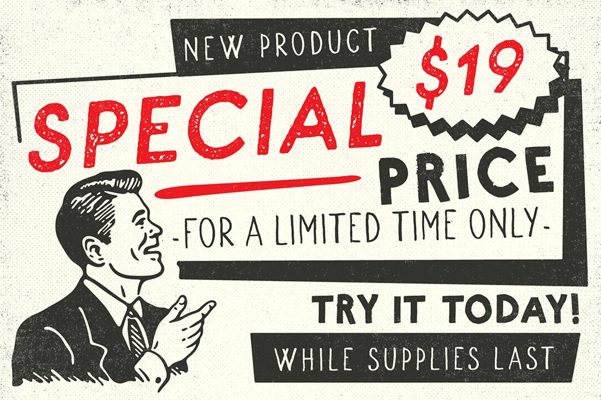 ZACK Vintage Font Bundle, a Handwritten Font by Studio ZACK