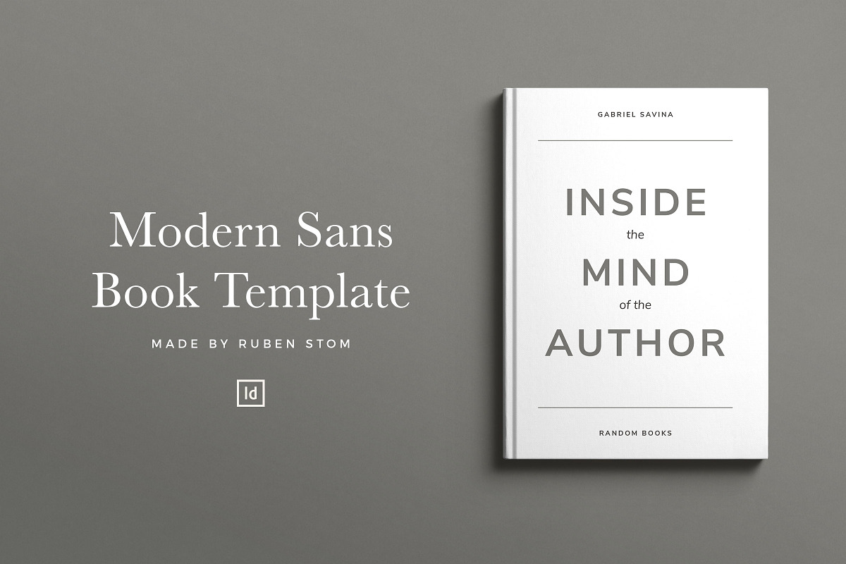 Modern Sans Book Template, a Magazine Template by Ruben Stom