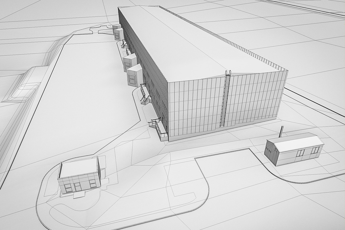 Logistics Complex Center, an Architecture 3D Model by 3DNUTS