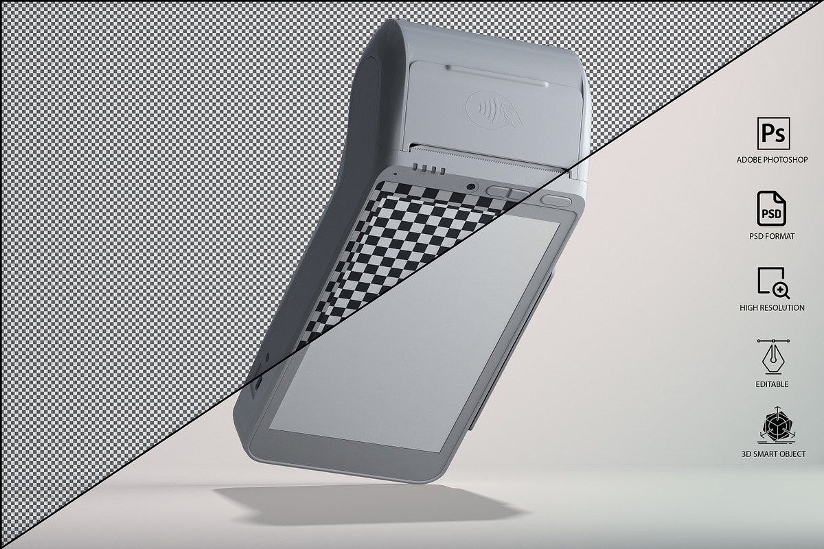Point of Sale Terminal POS Mockup