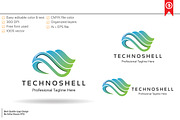 Shell Technology Abstract Logo, a Branding & Logo Template by Artha Desain