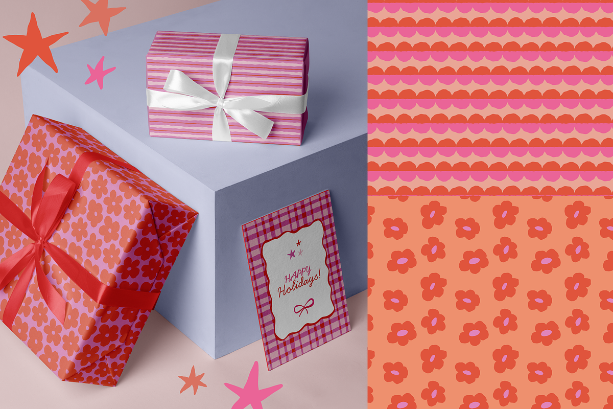 Festive Joy, patterns & illustration, a Pattern Graphic by venimo