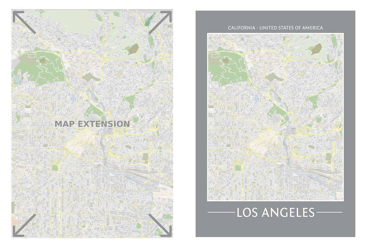 Los Angeles Street Map - City Map