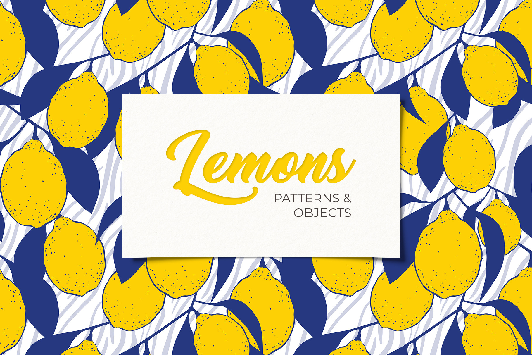Lemons Patterns Collection, a Pattern Graphic by ilonitta | Creative Market