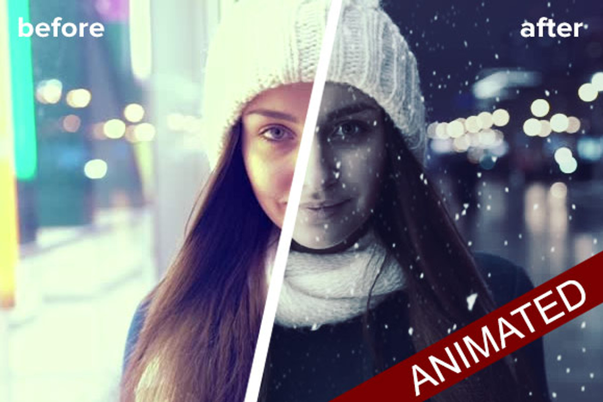 Animated Snow Generator in Photoshop, a Templates & Theme by the little ...