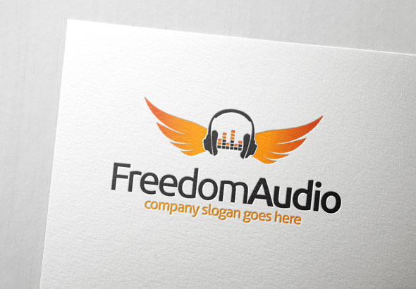 Freedom Audio Logo, a Branding & Logo Template by Slim Studio
