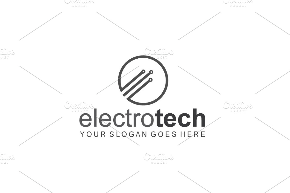 Electro-Tech Logo Template, a Branding & Logo Template by Pentaclay