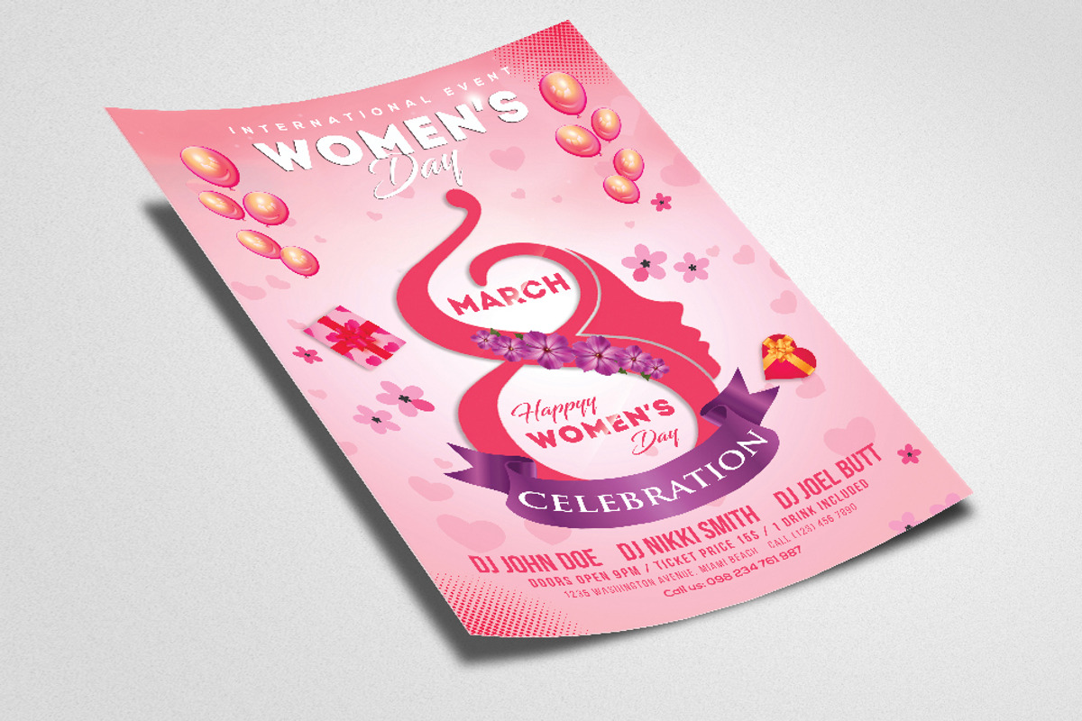 Women's Day Flyer Template, a Flyer Template by Psd Templates ...