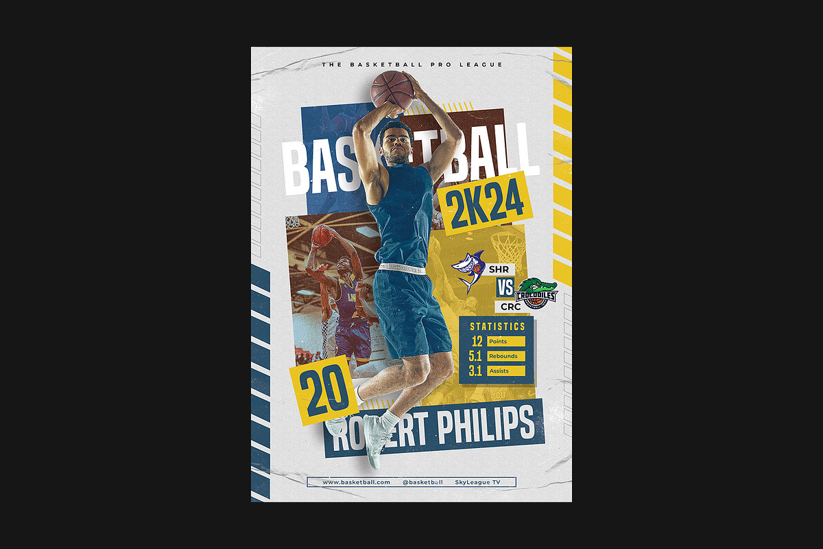 Basketball Poster Templates PSD