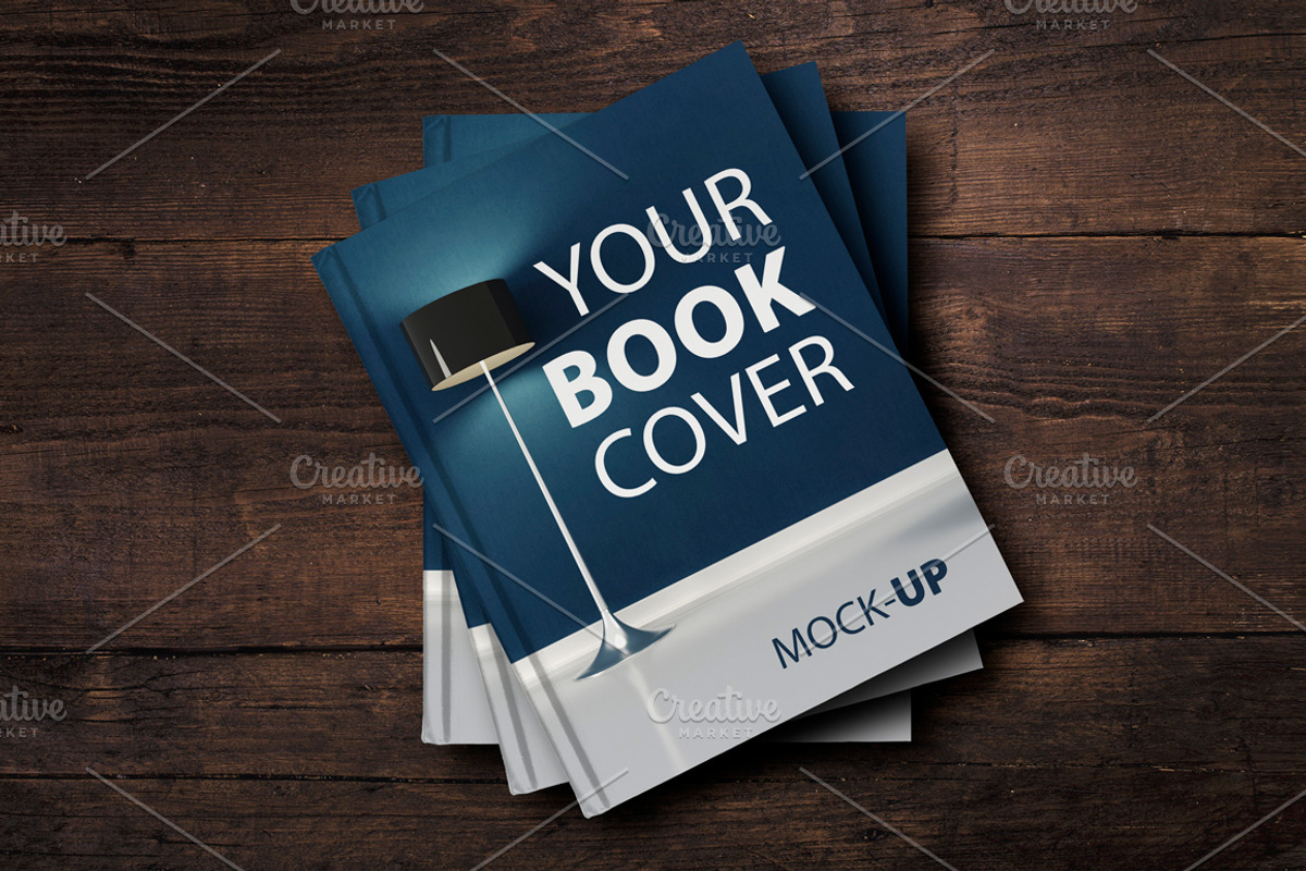 Sale - Book Cover Mockup, a Print Template by attraax