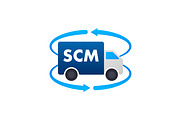 Scm icon. Simple creative element | Work Illustrations ~ Creative Market