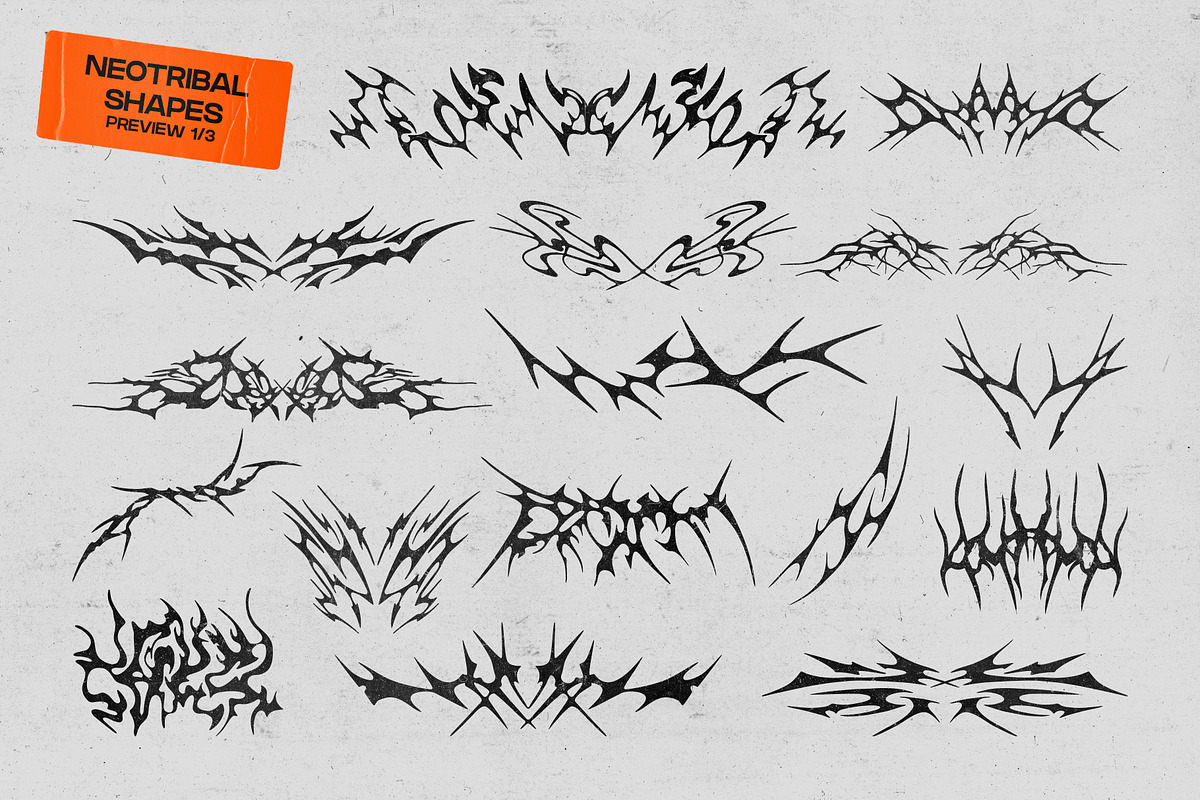 Neotribal Shapes, an Object Graphic by MiksKS