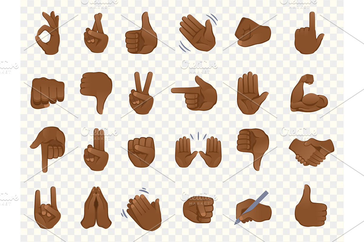 Hand gesture emojis icons collection, an Emoji Icon by Yayasya