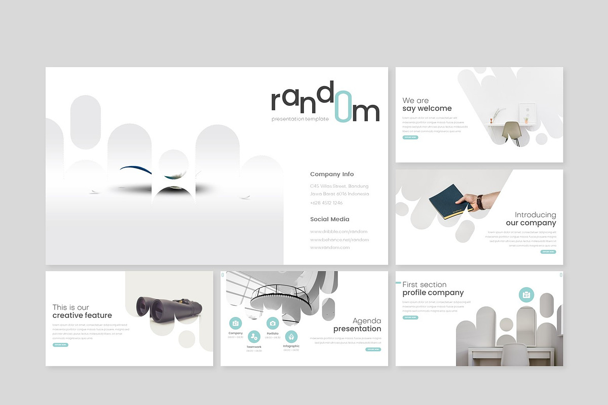 Random - Keynote Template, a Presentation Template by inspirasign