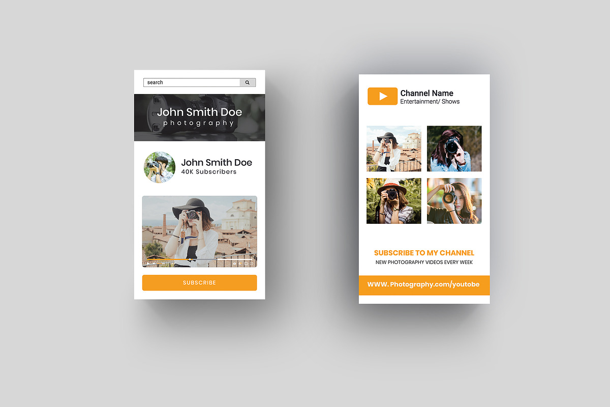 YouTube Business Card, a Business Card Template by UI_Expert