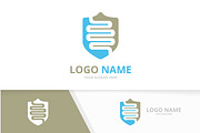 Vector colon and shield logo | Branding & Logo Templates ~ Creative Market