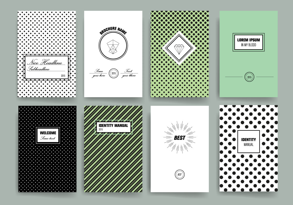 Set of retro templates, a Templates & Theme by DikayaMiau