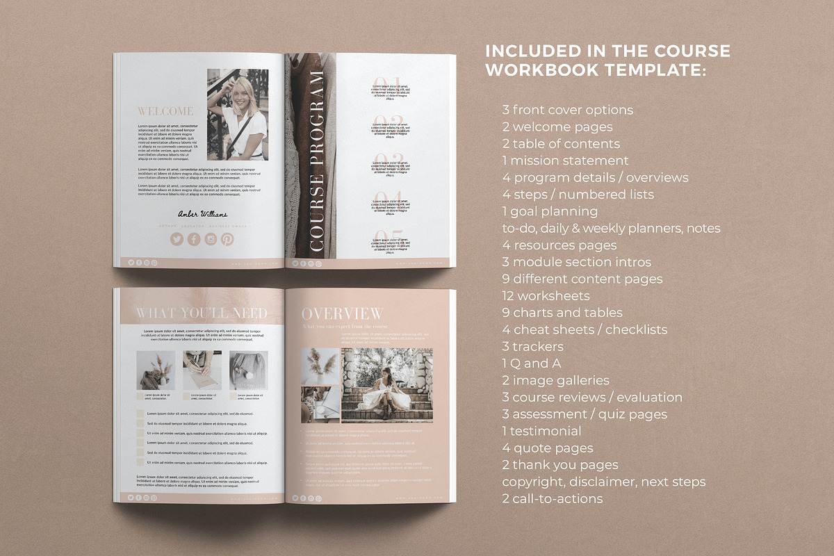 Course Workbook Canva Template