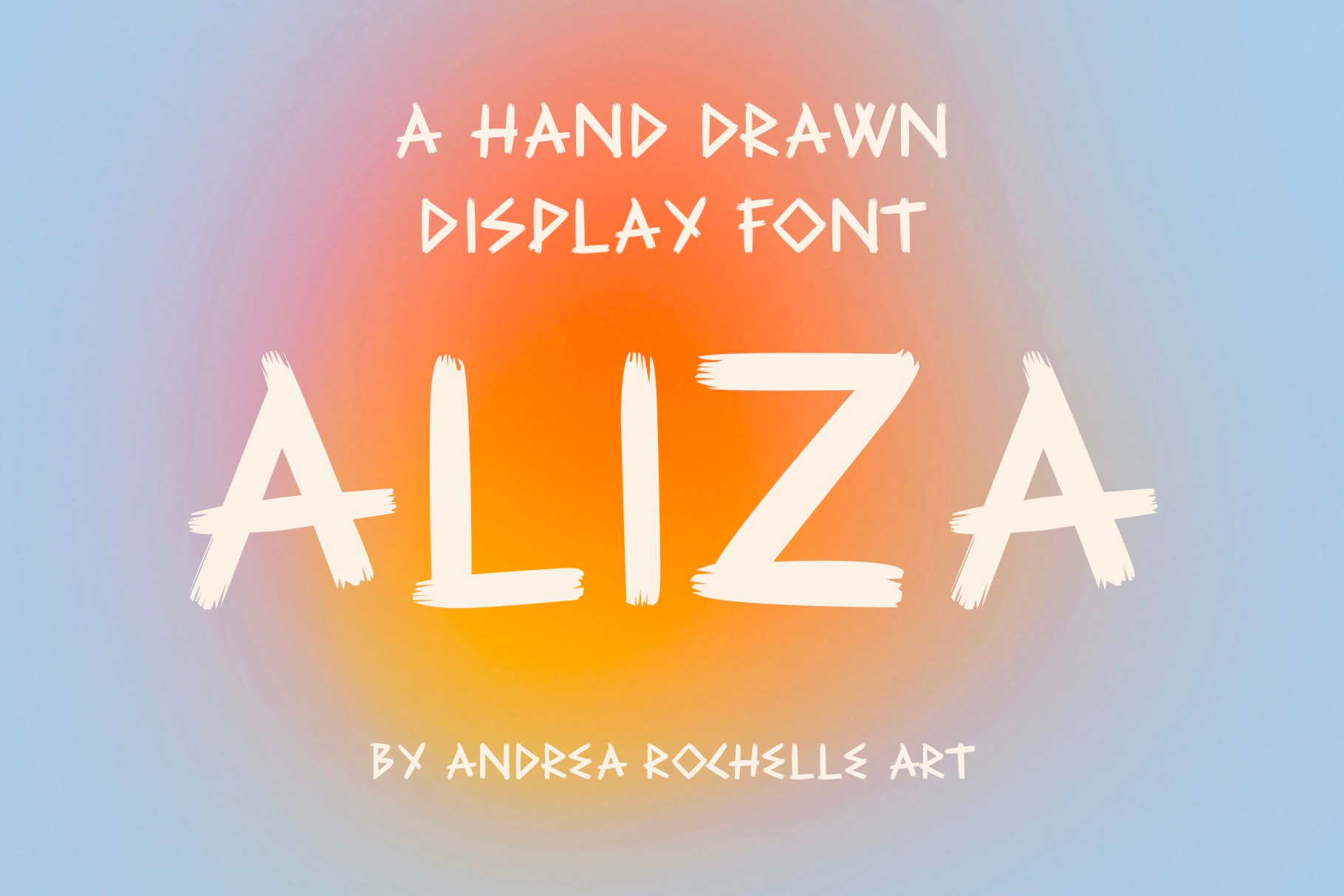 Aliza Hand Drawn Display Font | Creative Market