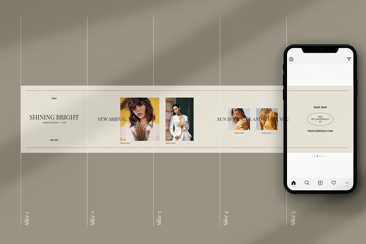 Bureau - Carousel Post Template, a Social Media Template by Visuel Colonie®