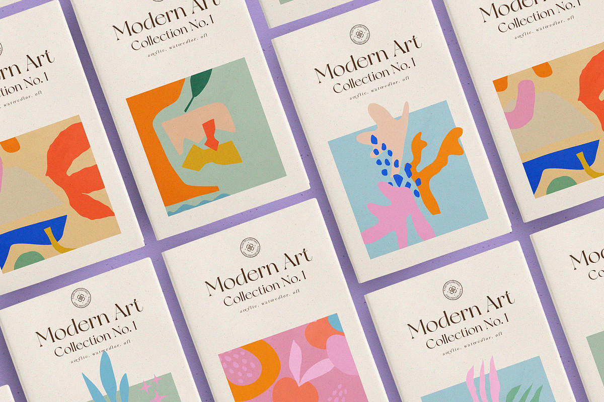 Natural Motives || Abstract Set, a Decorative Illustration by ...