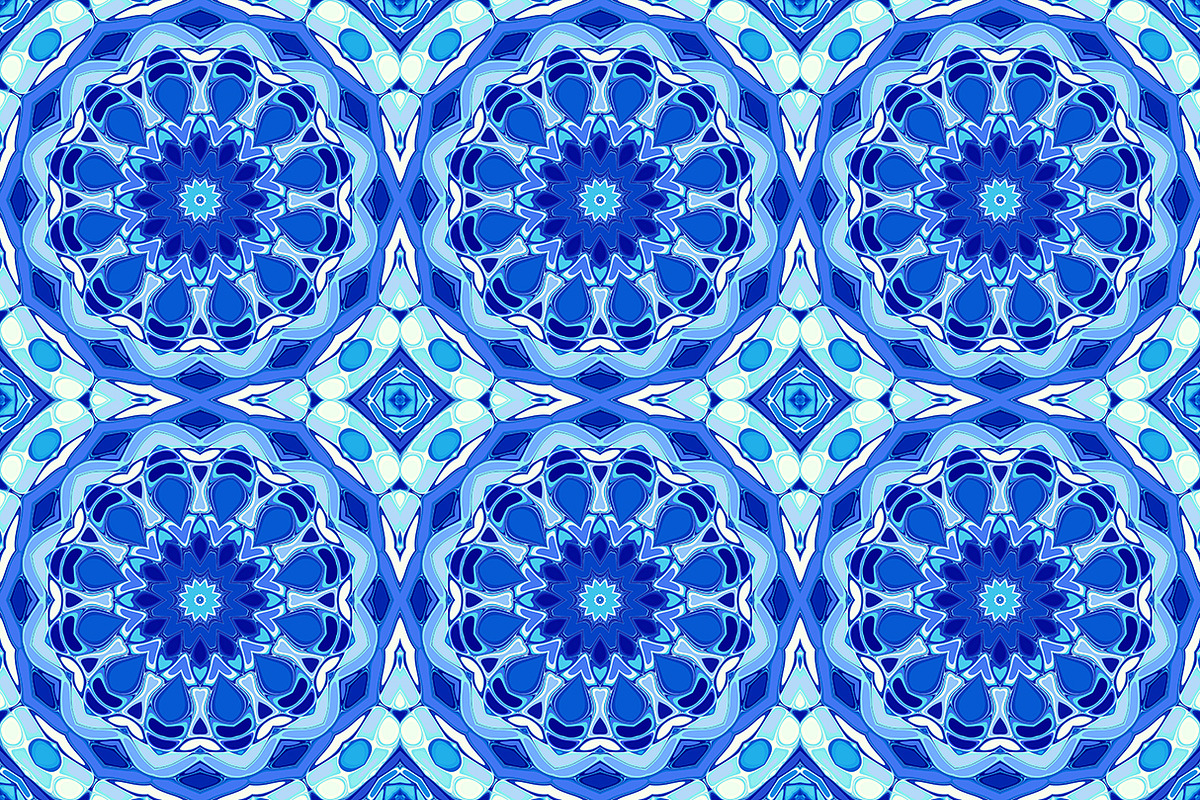 Seamless High Res blue tile mosaic