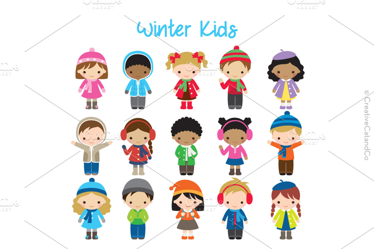 Kid Character Bundle EPS PNG, an Education Illustration by CreativeCatandCo