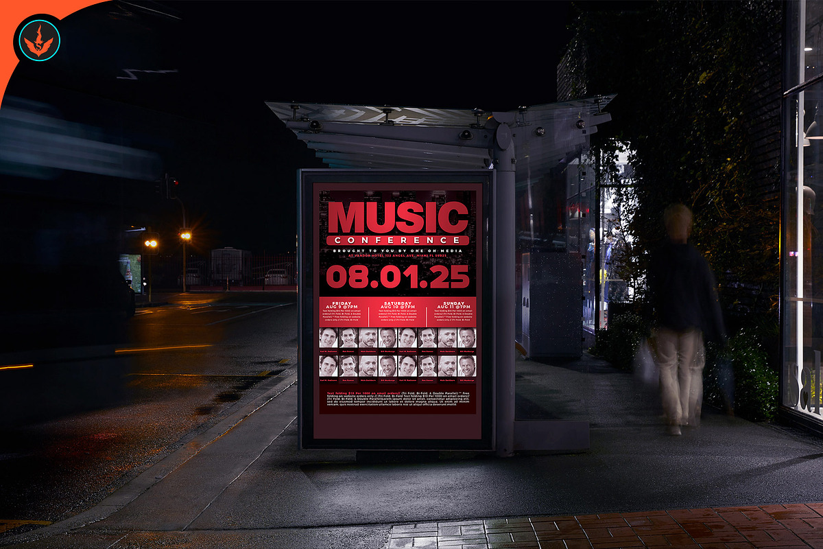 Music Conference Flyer Template, a Flyer Template by SeraphimChris