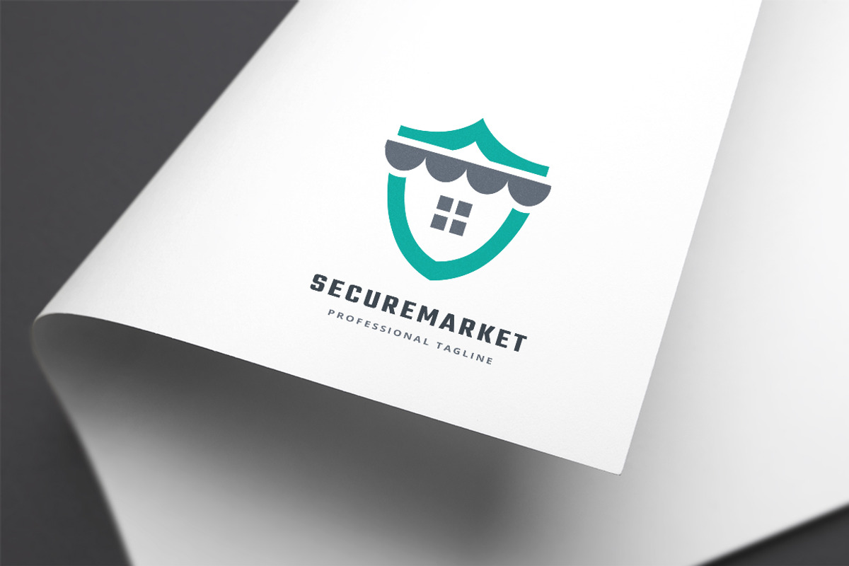Secure Market Logo, a Branding & Logo Template by Design_Planet