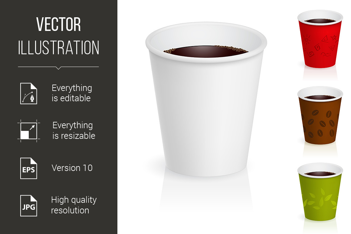 Cups of coffee., a Graphic by DvargShop | Creative Market