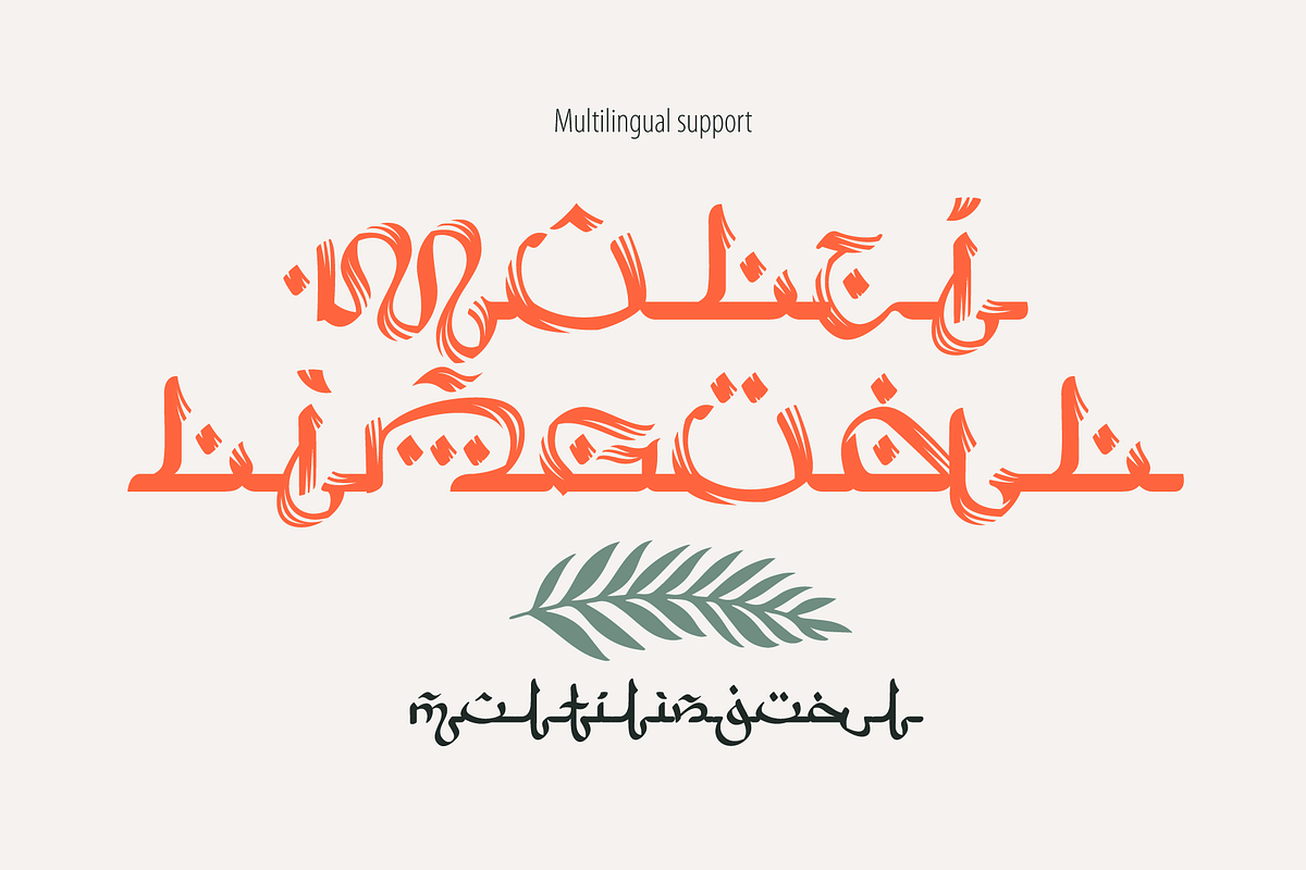Arabic script Font, a Script Font by kaer_shop