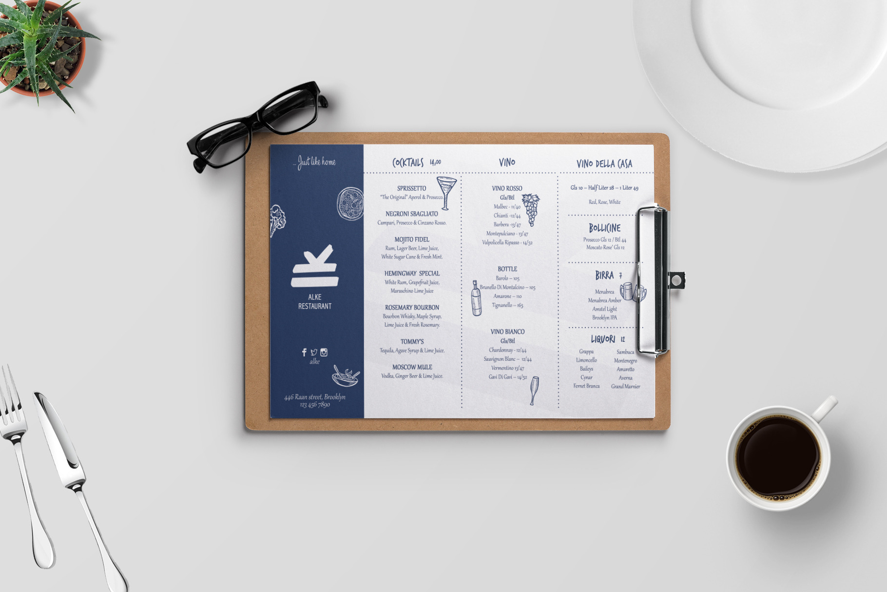 Classic Food Menu Legal size, a Flyer Template by Marc Maselli