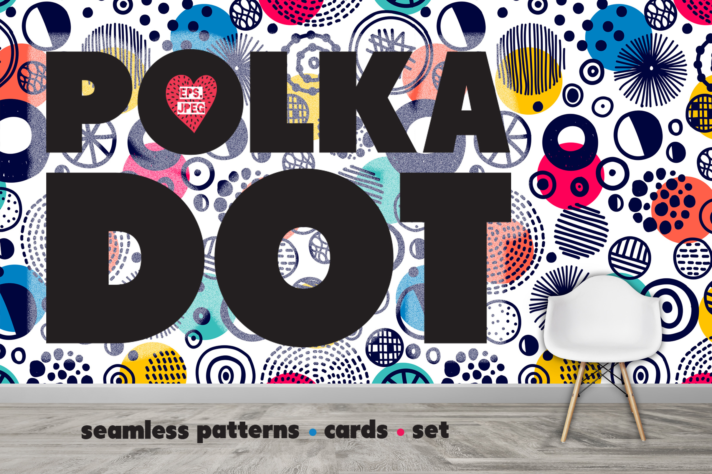 Super polka dots. | Graphic Patterns ~ Creative Market
