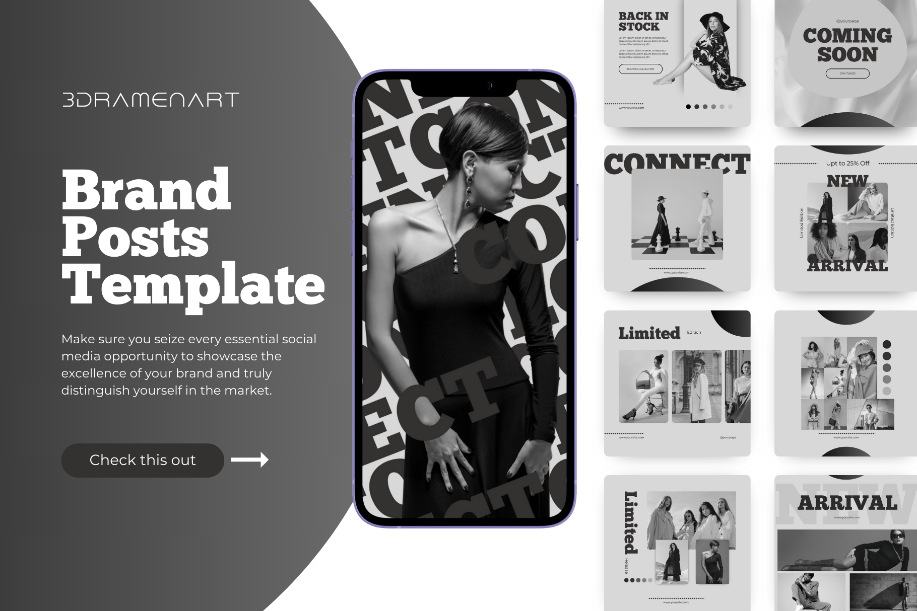 50 Branding Posts | Canva Template